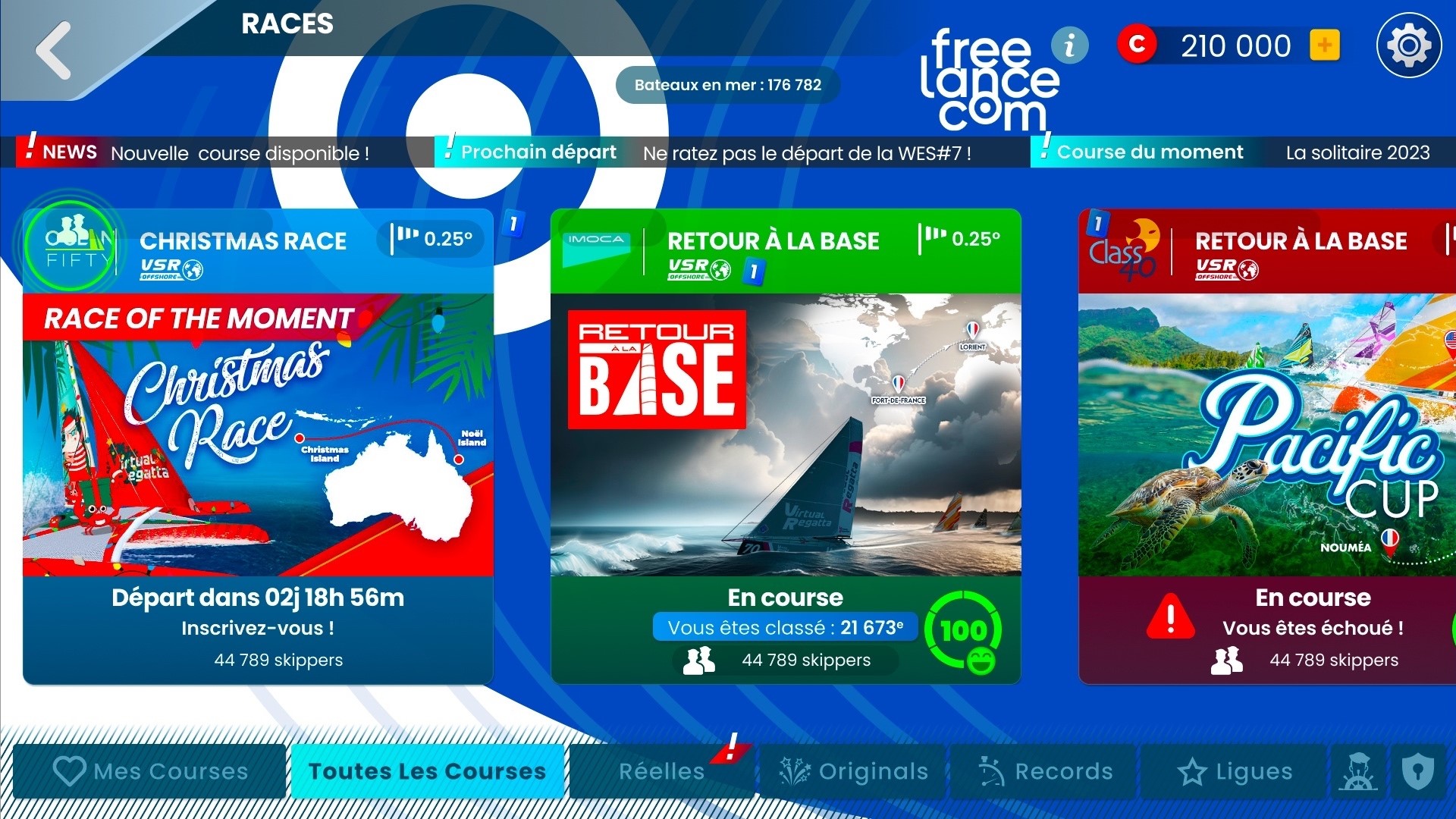 Votre Course Privée sur Virtual Regatta Offshore - Virtual Regatta