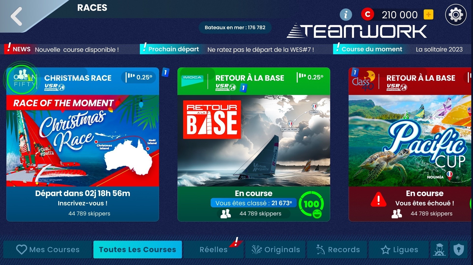 Votre Course Privée sur Virtual Regatta Offshore - Virtual Regatta